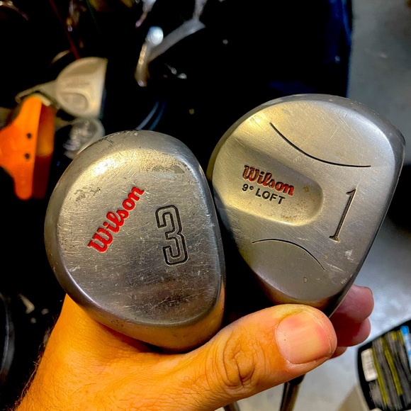 Wilson | Bags | Wilson Golf Clubs 2 Pc In Rhdriver And 3 Wood | Poshmark